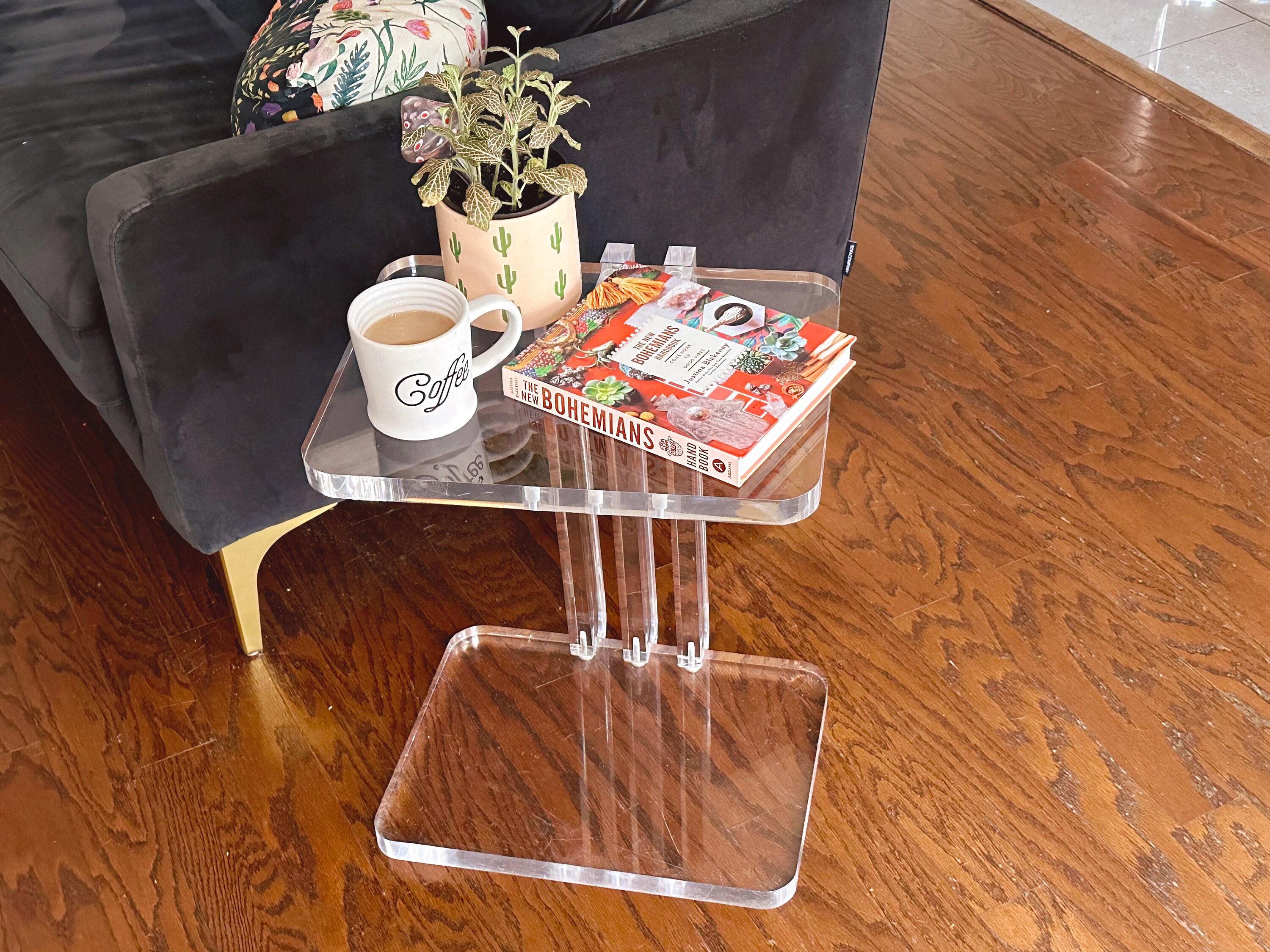 Vintage Clear Acrylic Accent Table Modern Stacked Lucite Living Room Side Table Bedroom Furniture End Table SHIPPING NOT FREE Etsy