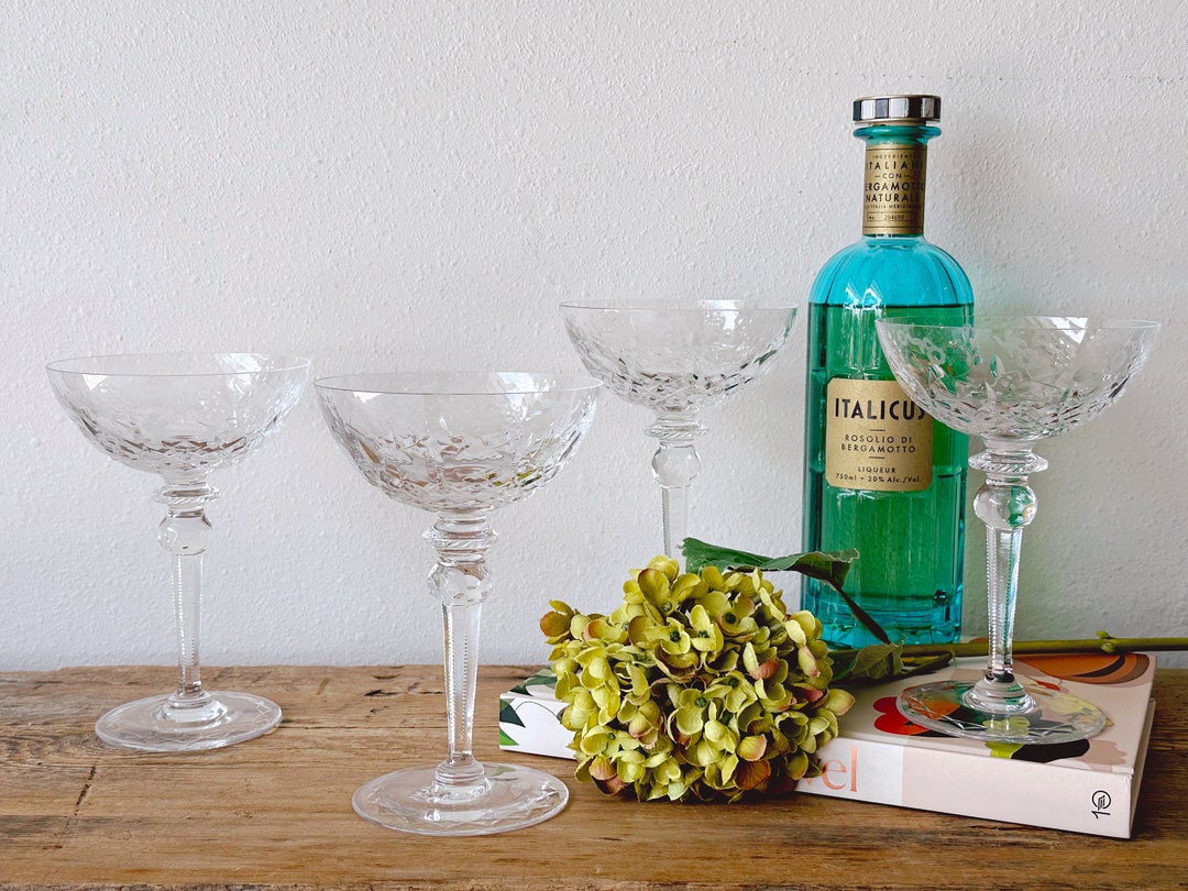 Gorgeous Rogaska Gallia Crystal Champagne Coupes in Set of 2, 4, 6 or 8 ...