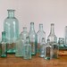 Vintage Aqua Blue Glass Bottles EACH SOLD SEPERATELY Farmhouse Decor ...