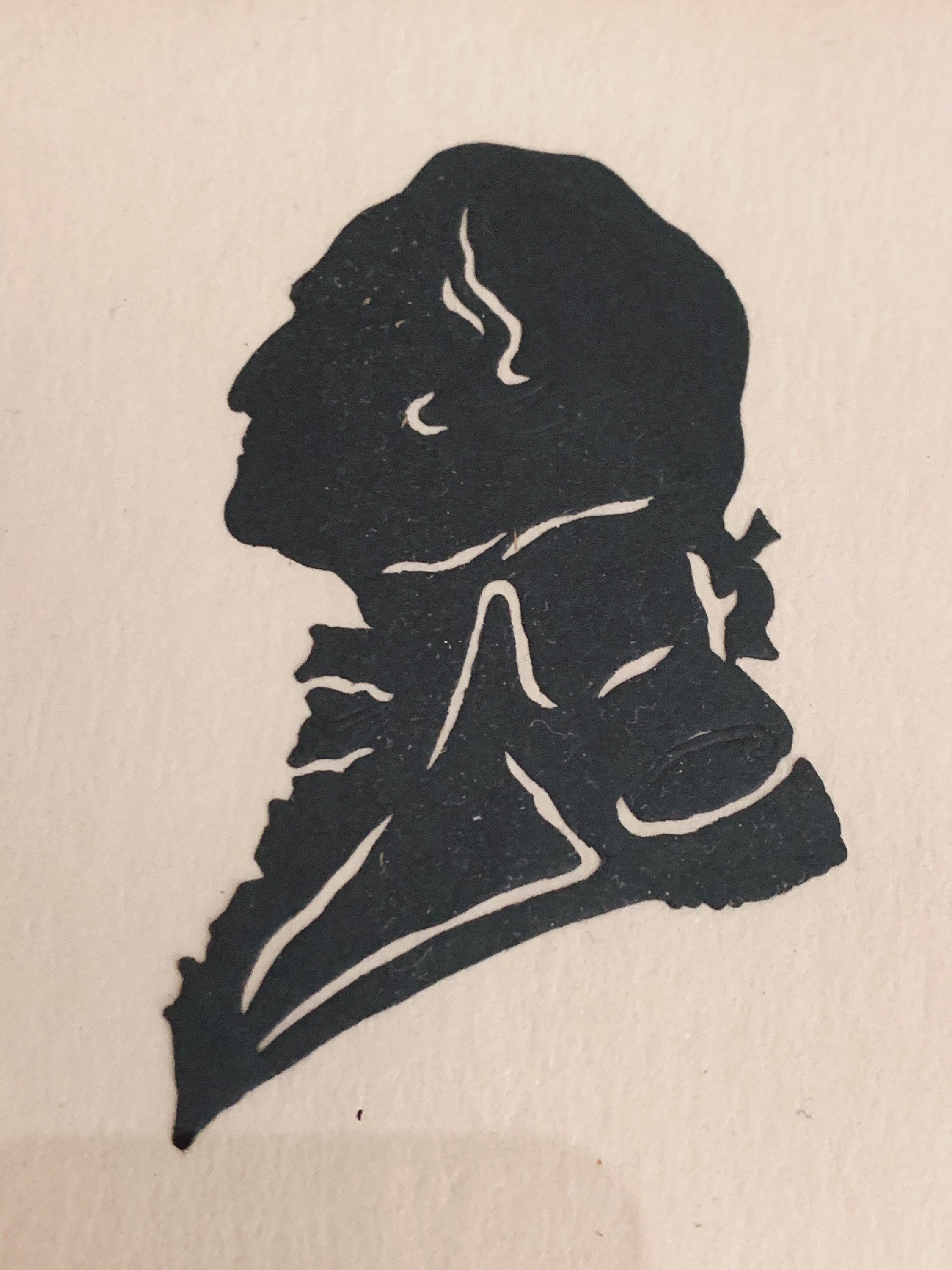 Antique Silhouettes of George Washington Martha Washington | Etsy
