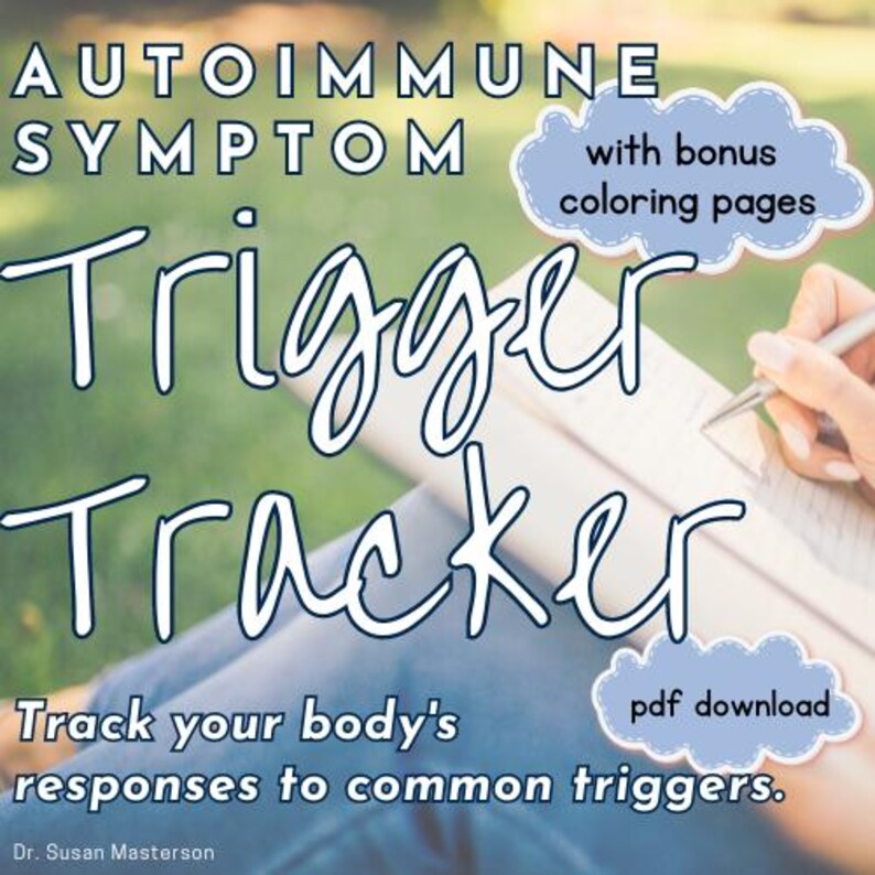 Autoimmune Symptom Trigger Tracker With Bonus Coloring Pages - Etsy