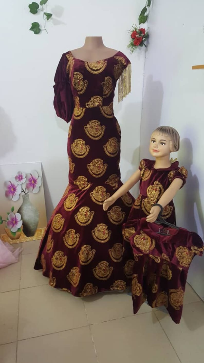 African Isi Agu Dressisi Agu for Womenafrican ISI Agu Mom and Me Dress ...