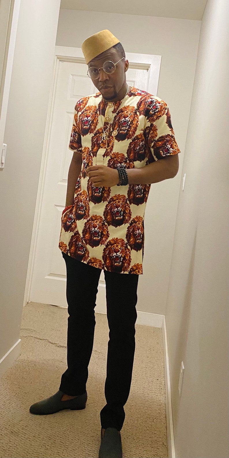 African Isi Agu Top| African Igbo Top| Men Clothing|authentic Isi Agu ...