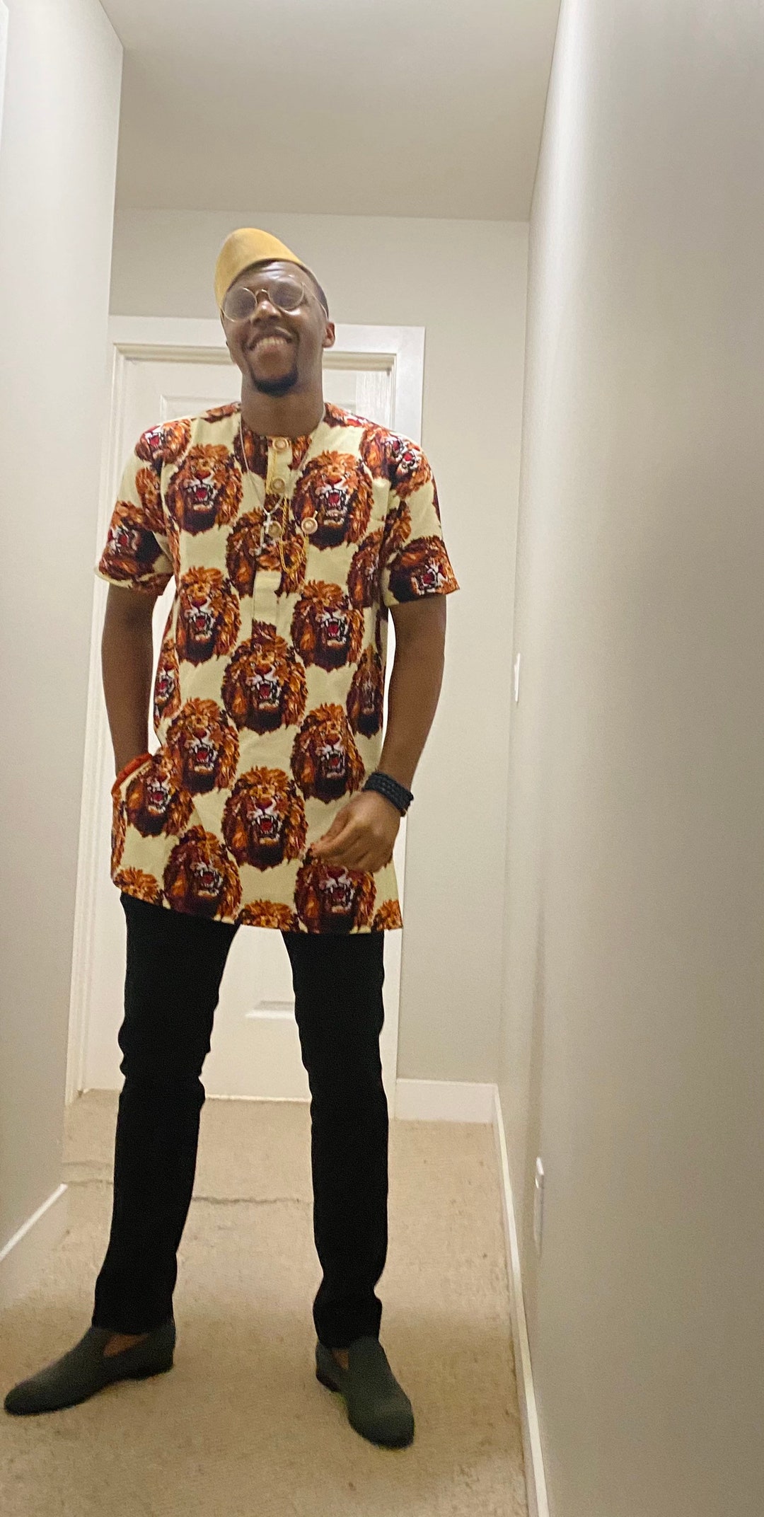 African Isi Agu Top| African Igbo Top| Men Clothing|authentic Isi Agu ...