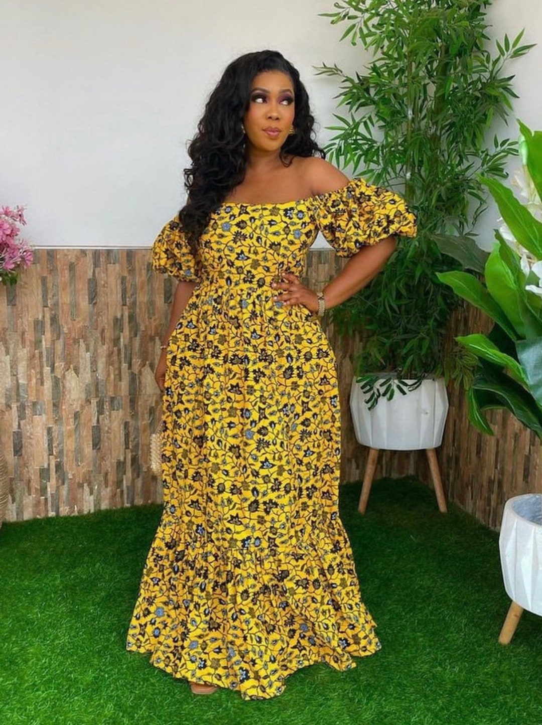 African Print Infinity Maxi Dress, Infinity Dress, African Prints ...