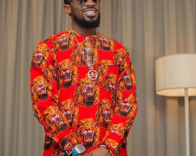 Traditional African Isi Agu | Mens African Fashion Shirt| Traditional ...