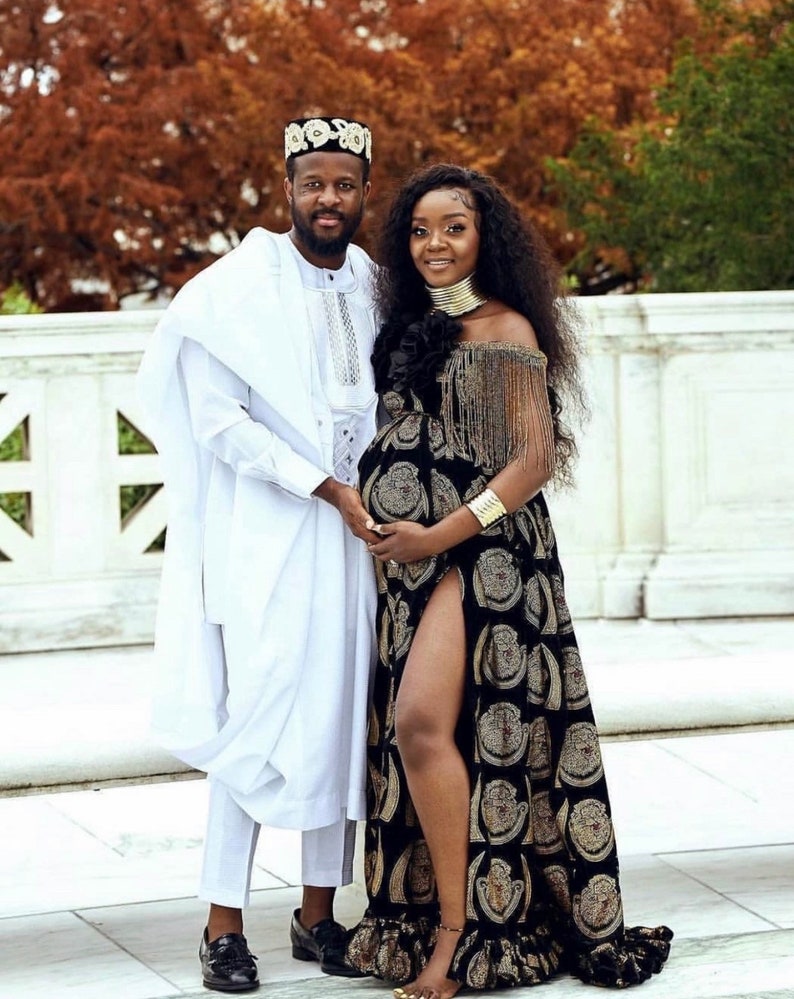 Igbo Transitional Outfit |couple Outfit | Isi Agu Couple Outfit - Etsy