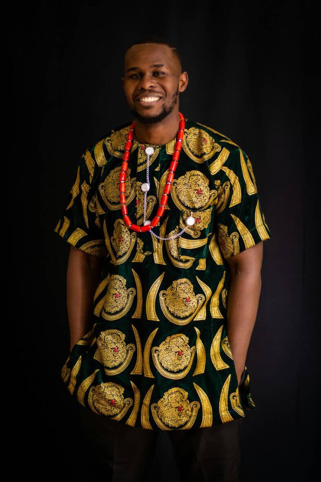 African Isi Agu Top| Igbo Shirt| Men's Body Suit| Nigeria Shirt ...