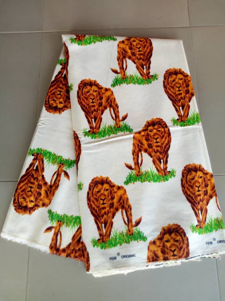 African Isi Agu| Authentic Isi Agu Fabric| Authentic Wool/cotton | by ...