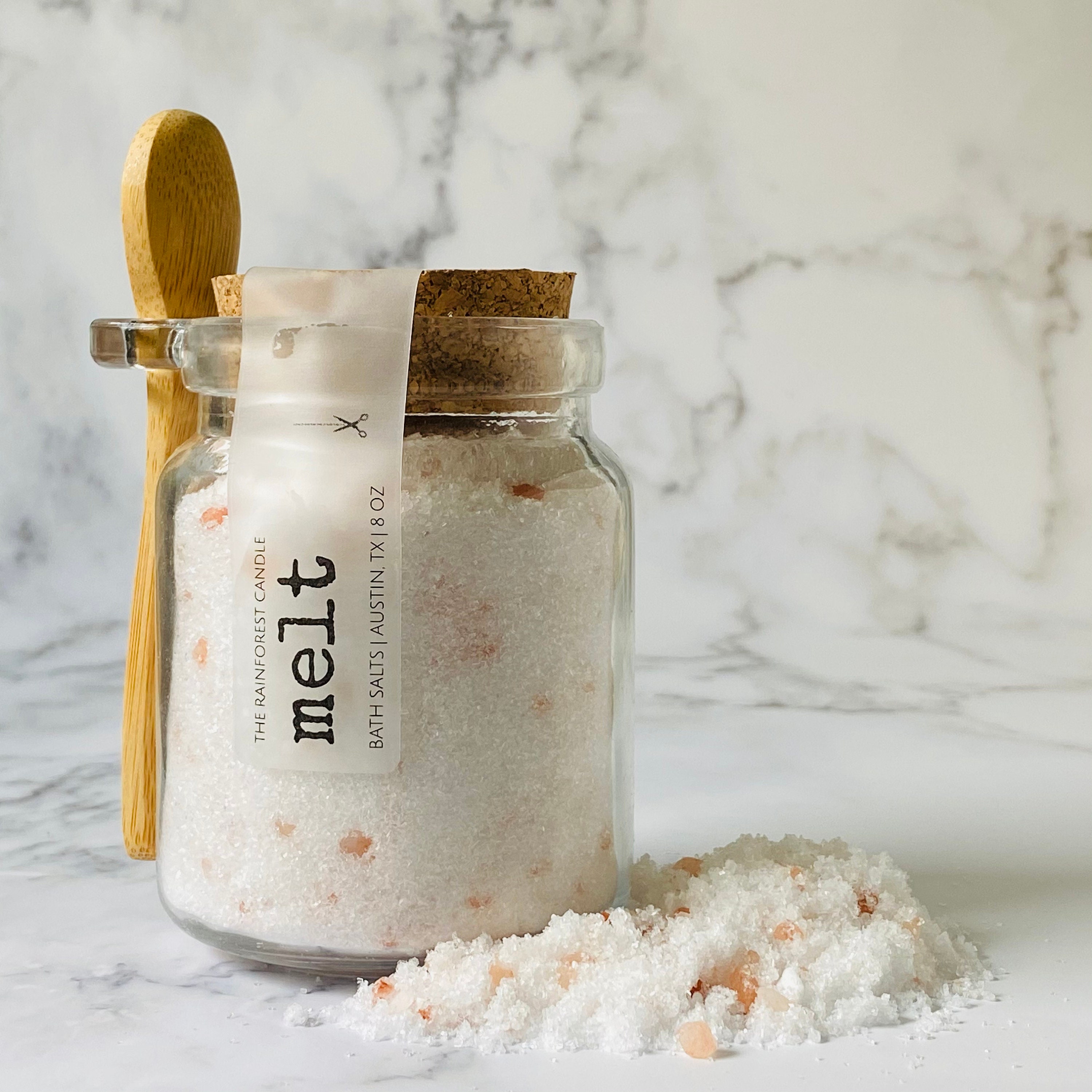 Melt Bath Salts Bath Soak Bath Salts in a Jar Gift for Her | Etsy