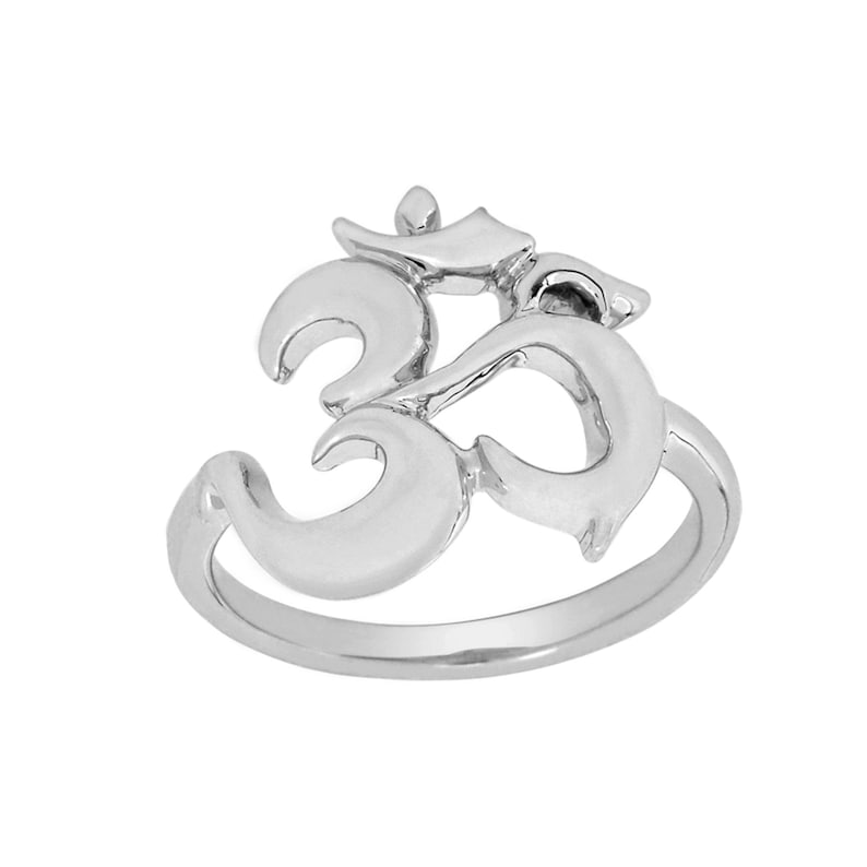 Sterling Silver Om Ring, Om Ring, Silver Om Ring - Etsy