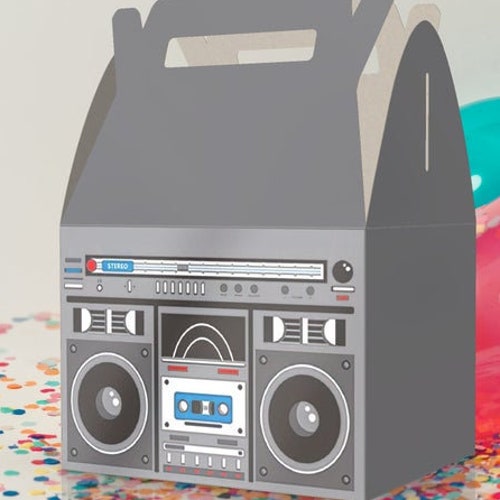Boom Box 90's Theme 80's Theme Music Party Favor - Etsy