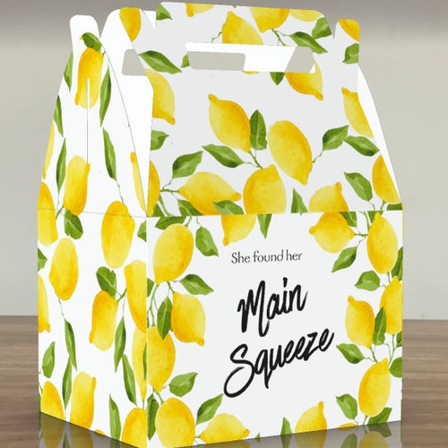 Main Squeeze Lemonade Lemons Party Favor Box - Etsy