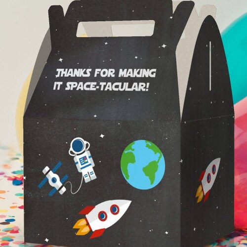 Space Galaxy Nasa Astronaut Solar System Favor Boxes - Etsy