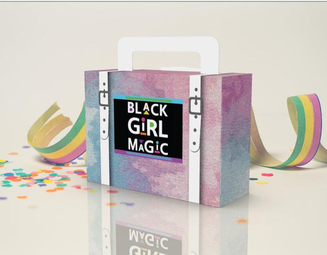 Black Girl Magic, Luggage, Travel Suitcase Favor Box - Etsy