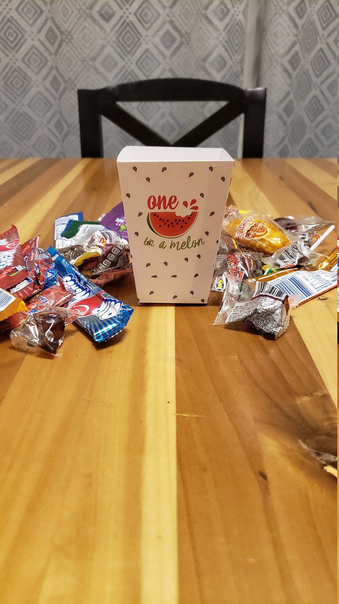 One in a Melon, Watermelon, 1st Birthday Popcorn Box - Etsy