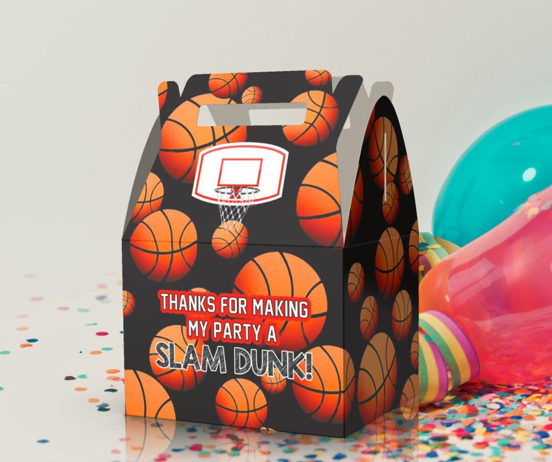 Basketball, Hoops, Slam Dunk, Ballin Party Favor Box - Etsy