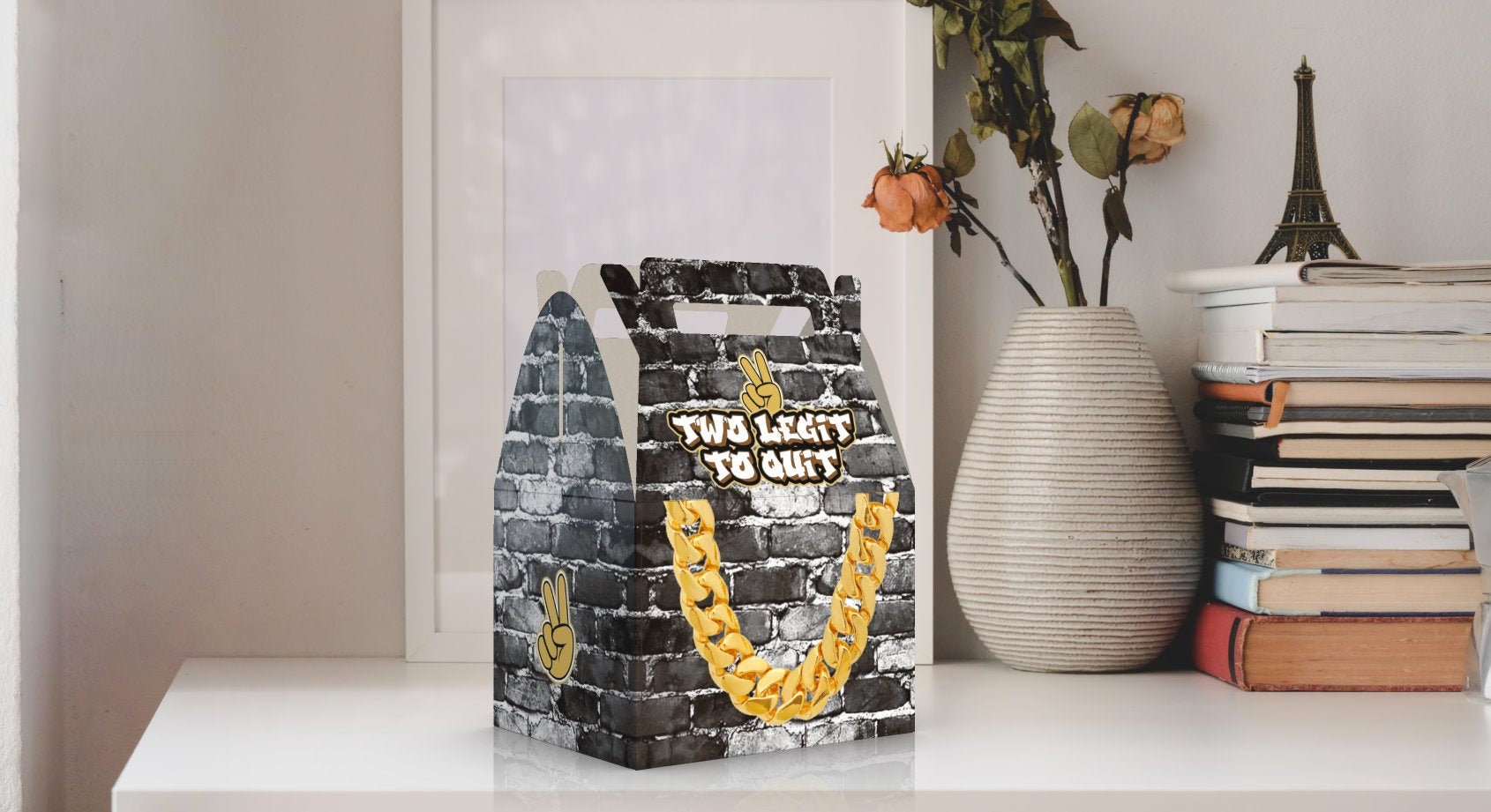 Two Legit to Quit Party Favor Box, 90s Theme - Etsy