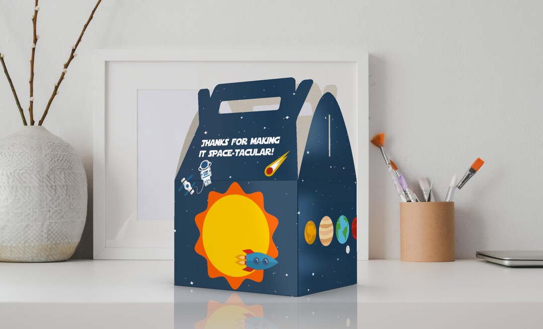 Space, Galaxy, Nasa, Astronaut, Solar System Favor Boxes - Etsy