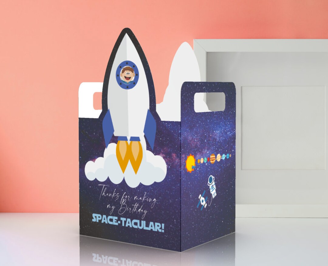 SPACE-TACULAR, ROCKET Ship, Outer Space, Galaxy, Astronaut Favor Box - Etsy