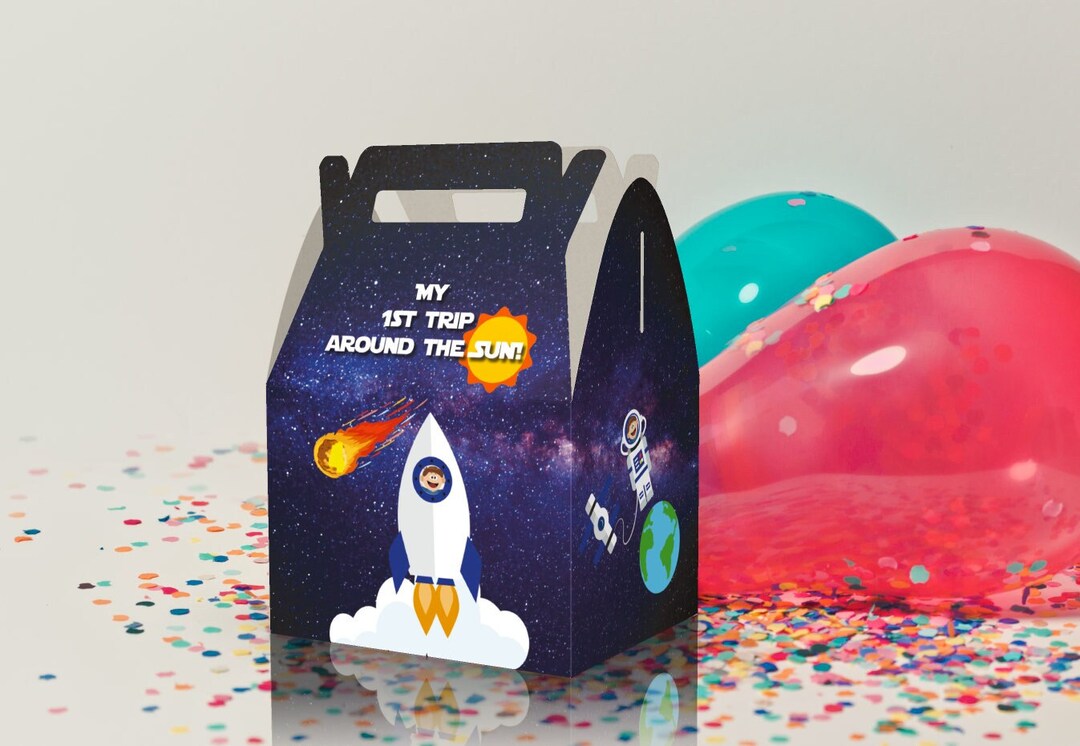 First Trip Around the Sun, Sun, Rockets, 1st Birthday, Space, Galaxy ...
