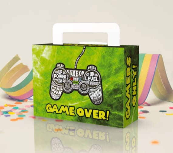 Gamer Game Over Video Game Luggage Travel Suitcase Favor | Etsy