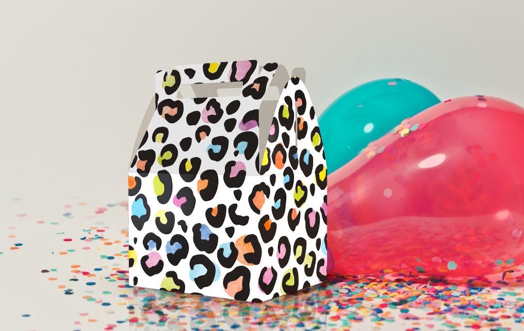 Cheetah Print, Leopard Print, Safari, Zoo Party Favor Box - Etsy