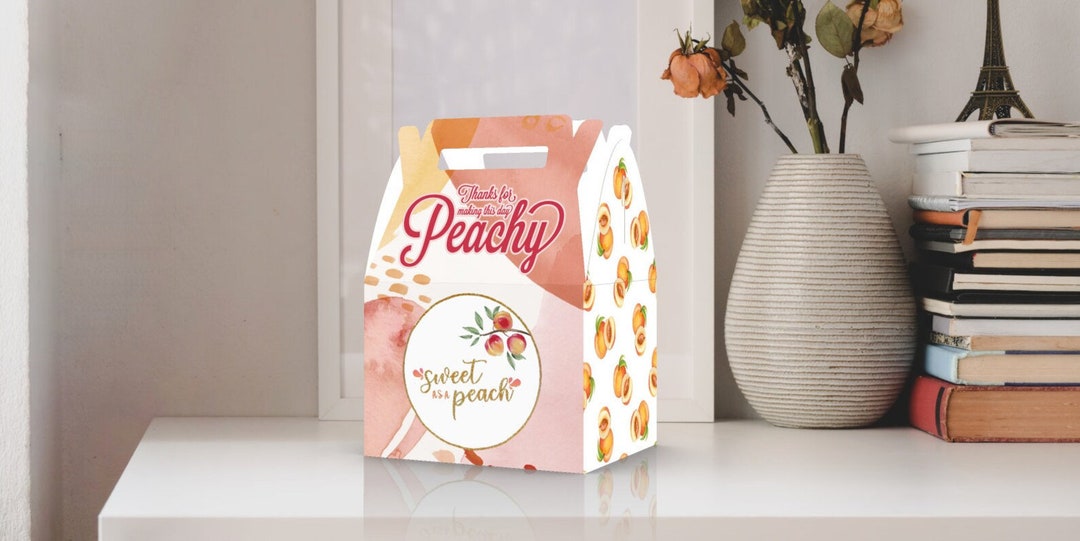 Sweet Peach, Peachy, Peaches Favor Box - Etsy