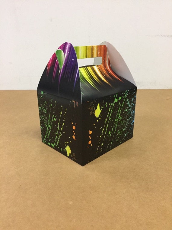 Neon Bright Colors Party Favor Box | Etsy
