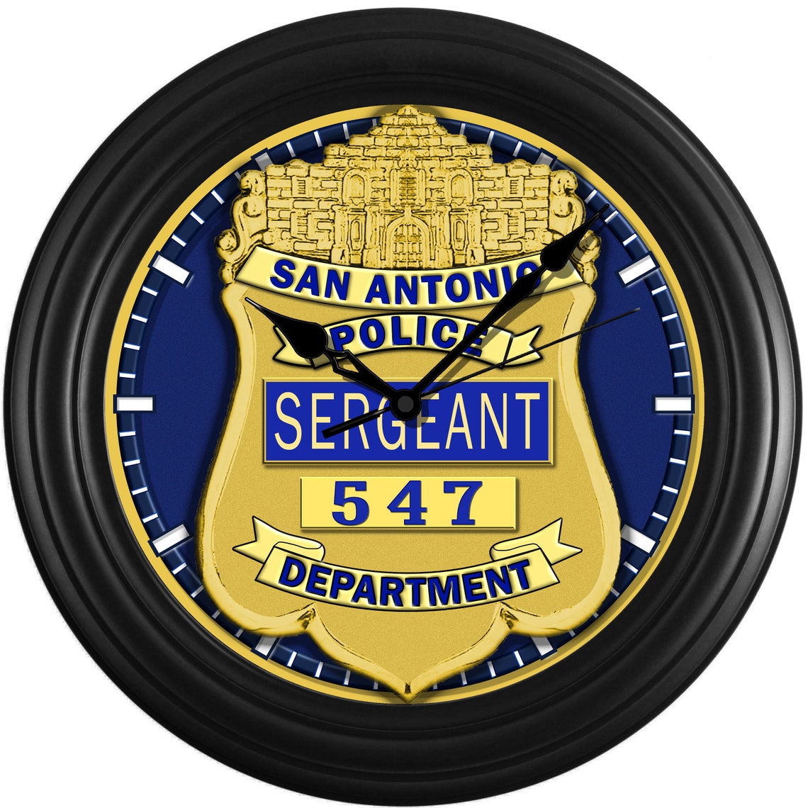 San Antonio Police Department Badge SAPD Badge Wall Analog | Etsy
