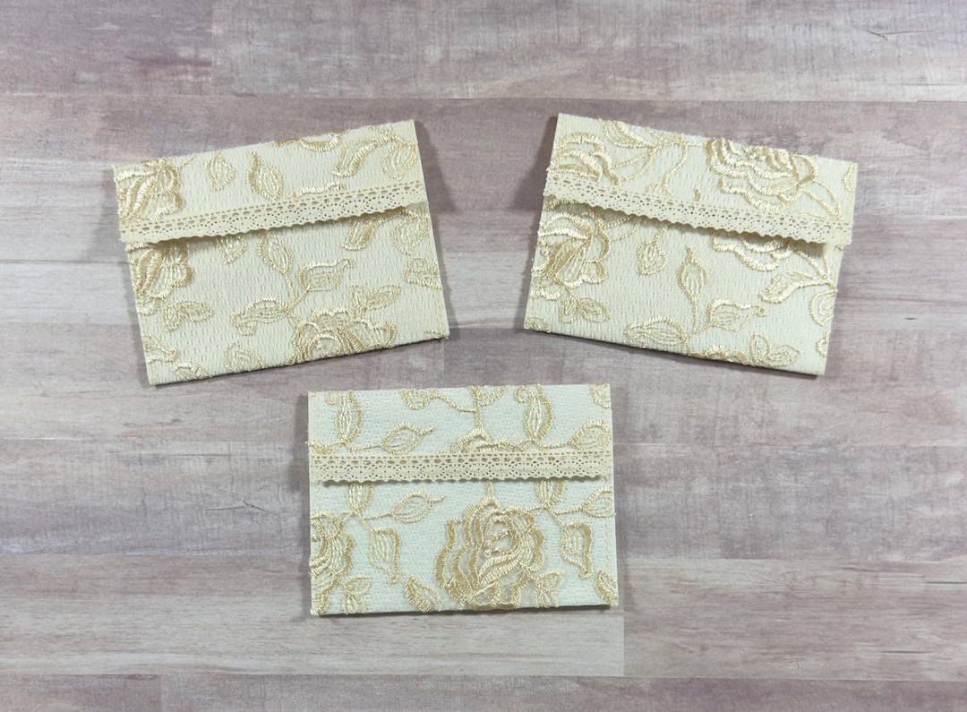 3 Handmade Roses Lace Envelope-sewing Envelope-junk Journal ...
