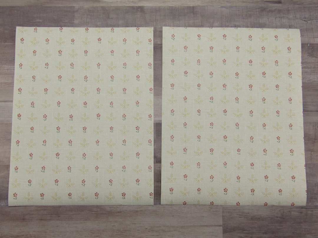 6 Floral Single Sided 8.5 X 11 Sheets Journal Paper Scrapbooking ...