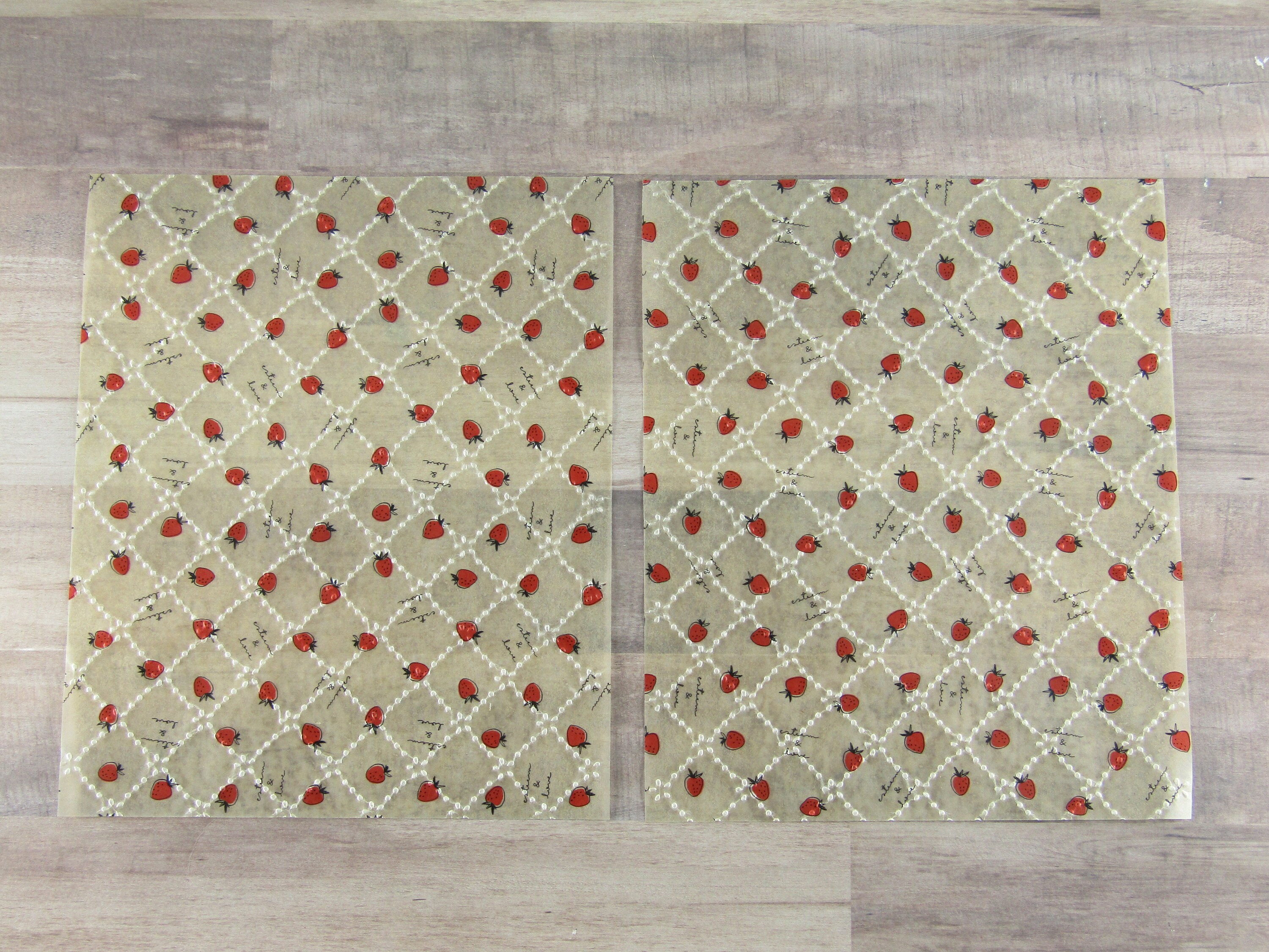 6 Strawberry Parchment Embossed 8x9 Paper-journal - Etsy