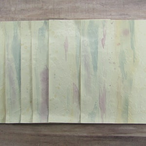 6 Water Color Stain Mark Embossed Paper Sheets-journal Paper ...