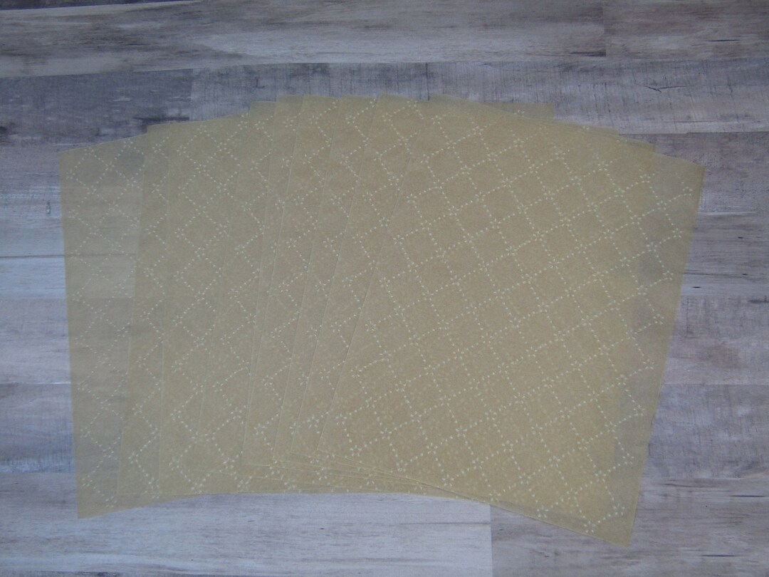 12 Parchment Embossed Paper - Journal Paper - Scrapbooking - Journaling ...