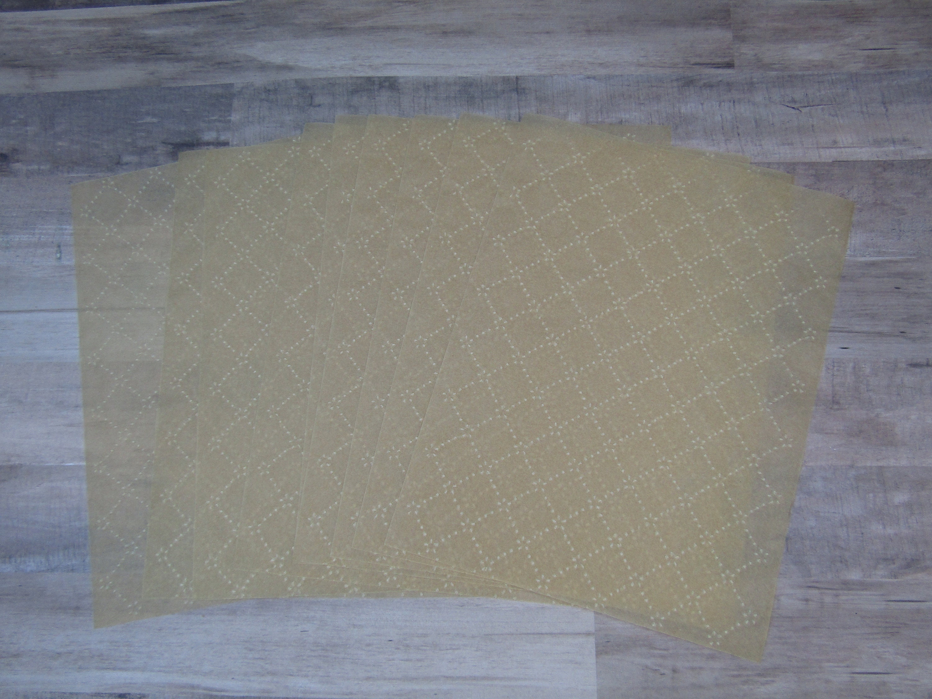 12 Parchment Embossed Paper Journal Paper Scrapbooking - Etsy