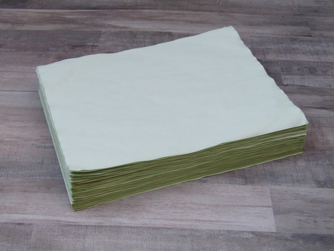 30 Green Tea Dyed Journal Paper Scrapbooking Journaling - Etsy