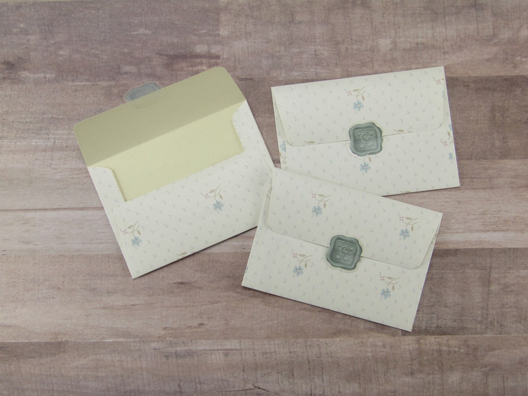 3 Vintage Wallpaper Envelopes-wallpaper Pockets Journal - Etsy