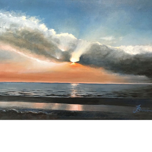 Sunset Painting - Etsy