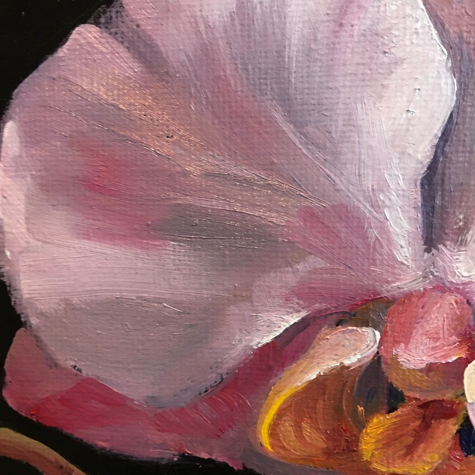 Orchid Painting Floral Original Art Flower Wall Art Orchid Painting on ...