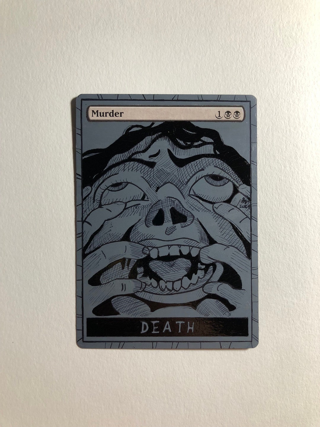 Murder Magic the Gathering MTG Alter Tarot Card Phasmophobia Custom ...