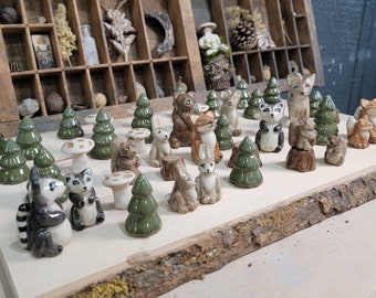 Ceramic Figurines Animal - Etsy