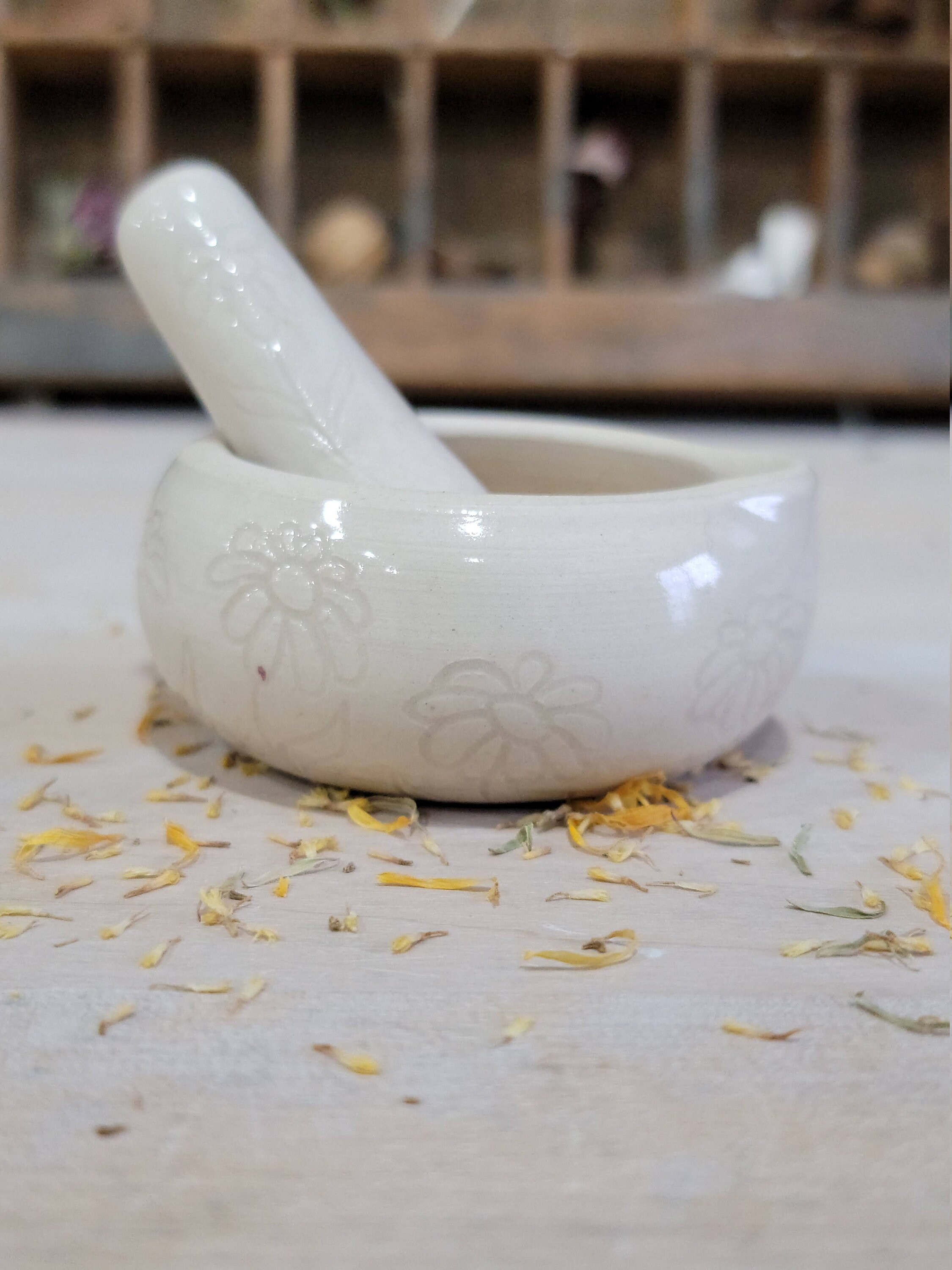 Ceramic Mortar and Pestle — ML Ceramic