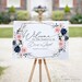 Blush and Navy Welcome Sign Template, Wedding Welcome Sign, Bridal ...