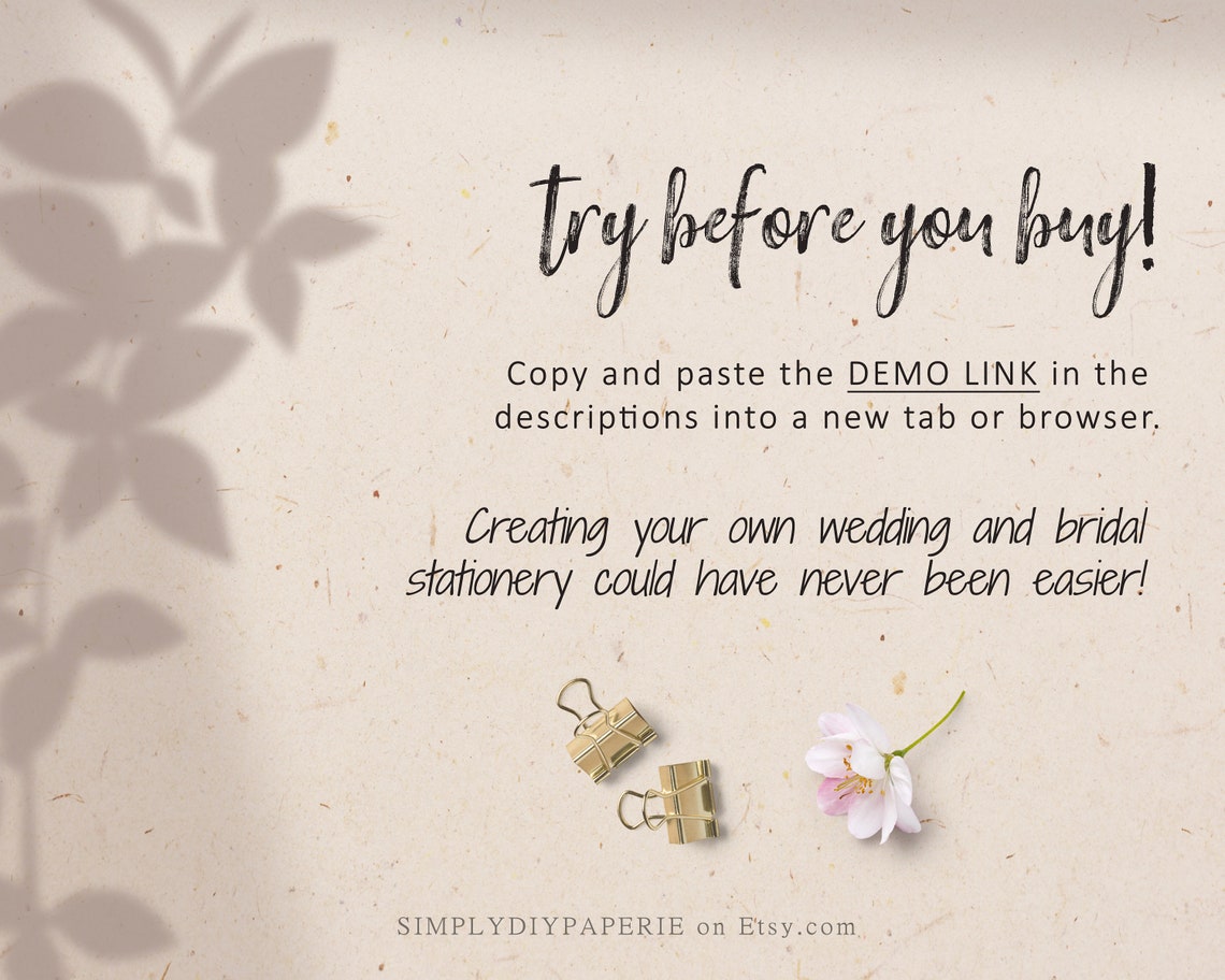 Rust Orange Wedding Invitation Template Download Navy and - Etsy