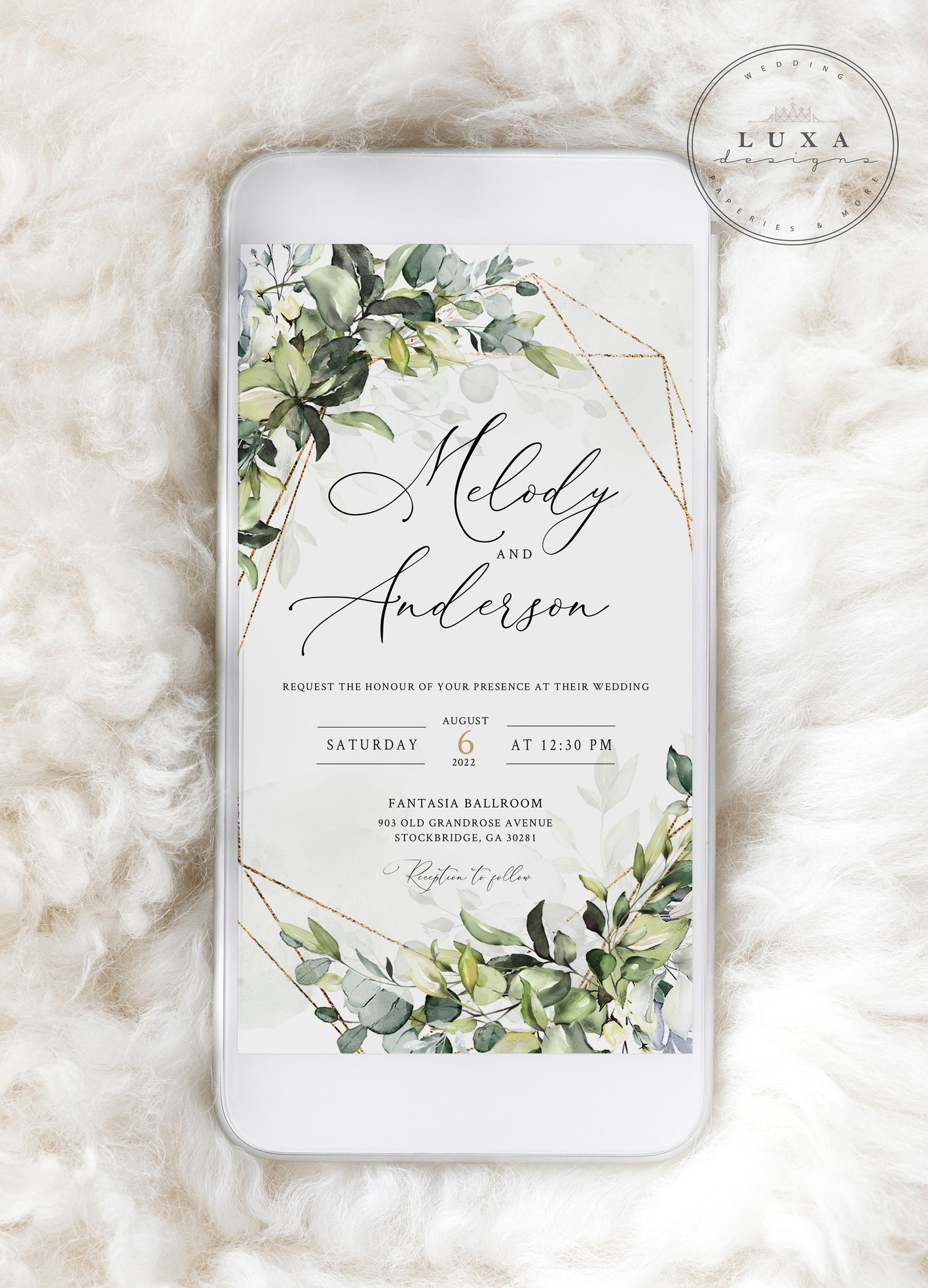 Electronical Wedding Invitation With Rsvp Evite With Rsvp - Etsy