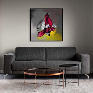 Al- Mumit Name of Allah Wall Art Islamic Painting, Abstract Asma Ul ...