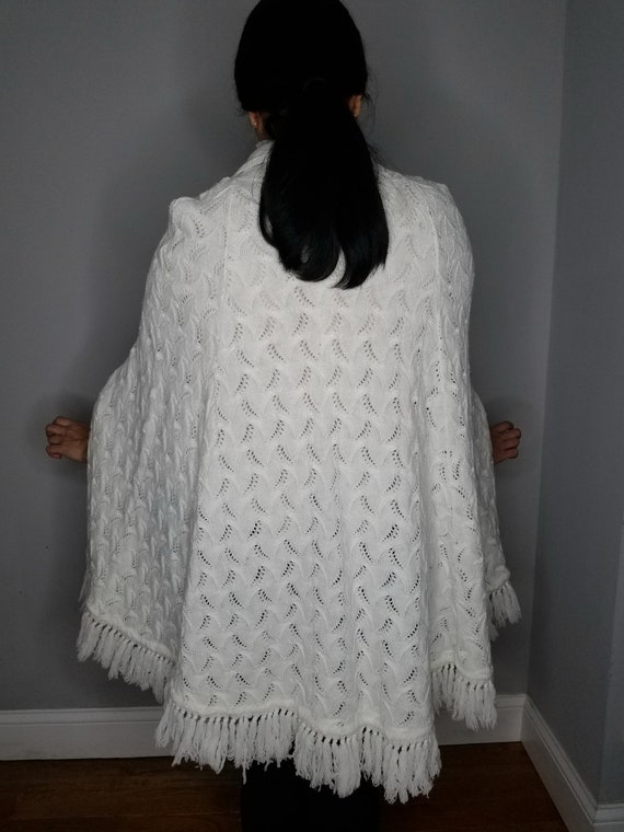 True Vintage 1960s Granny Style Cloak Cape Collars Fr… - Gem