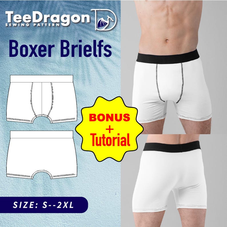 Men's Swimwear Sewing Pattern PDF Swim Shorts Pattern XS-3XL Quick ...