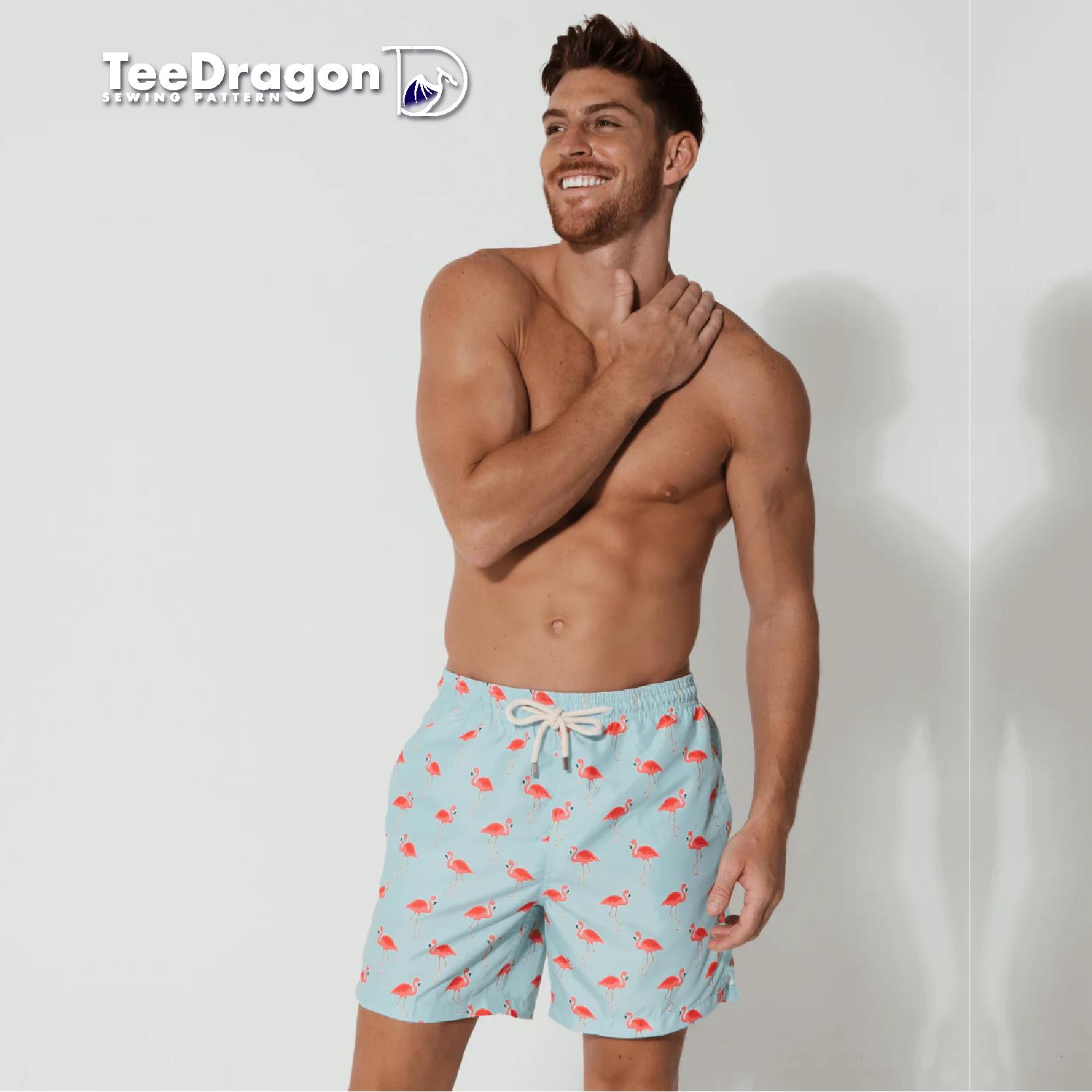 Men's Swimwear Sewing Pattern PDF Swim Shorts Pattern XS-3XL Quick ...
